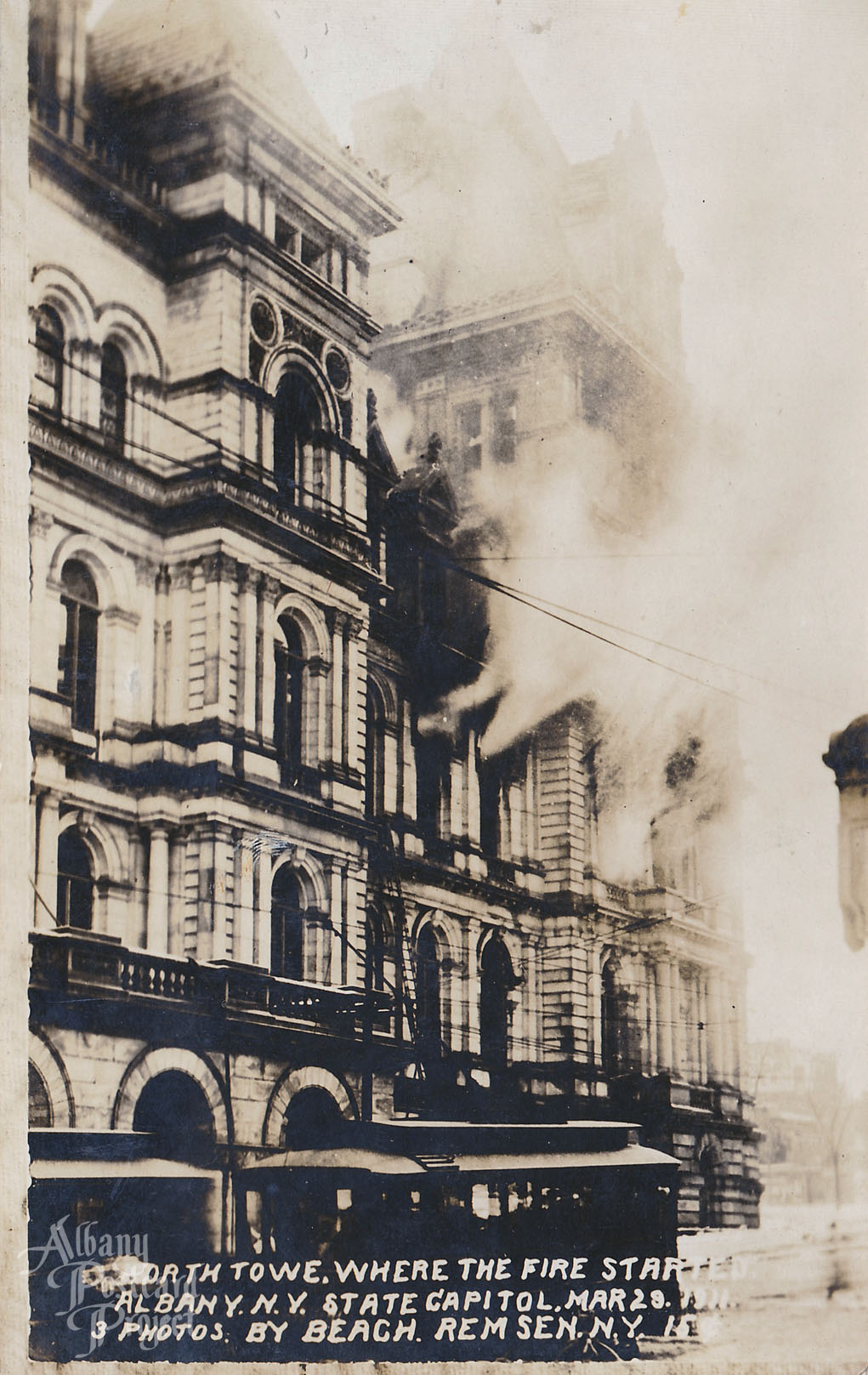 North Tower, Where the Fire Started, Albany NY State Capitol, Mar 29 ...